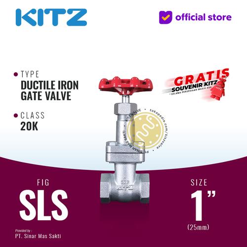 Promo Gate Valve Ductile KITZ Fig. 20 SLS , 1"- 25A - 25mm , Drat ...