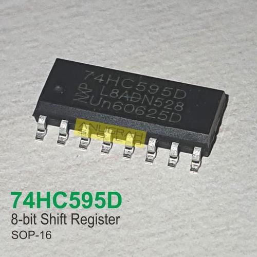 Jual IC 74HC595 74HC595D SOP-16 SMD 8-BIT SHIFT REGISTER CHIP - Jakarta ...