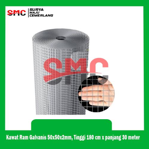 Jual Kawat Ram Galvanis 50x50x2mm, Tinggi 180 cm x panjang 30 meter ...