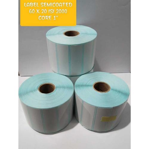 Jual LABEL SEMICOATED 60 X 20 ISI 2000 - | 60x20 |60mm x 20mm - Jakarta ...