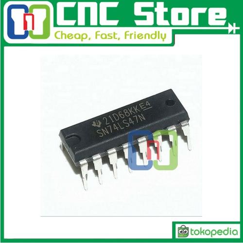 Jual 74LS47 BCD to 7 Segment Decoder Driver Dekoder DIP16 DIP 16 DIP-16 ...