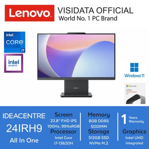 Promo Lenovo IdeaCentre AIO 24IRH9 7NID Intel Core i7-13620H 8GB 512GB ...