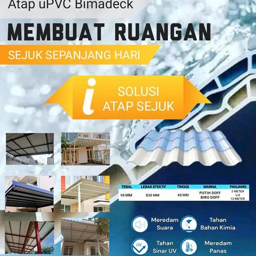 Jual Material Atap Upvc Alderon Double Layer 830 Merek Bima Deck ...