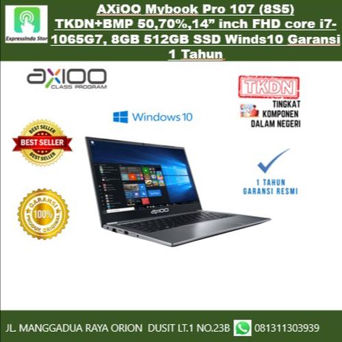 Jual AXiOO Mybook Pro 107 (8S5) TKDN+BMP 50,70%,14” inch FHD core i7-1065G7, 8GB 512GB SSD ...