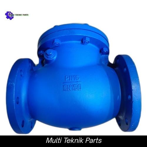 Jual Swing Check Valve Cast Iron PN 16 6" inch DN150 / Klep Tabok PN16 ...