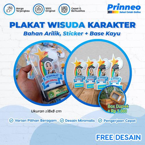 Jual PLAKAT AKRILIK WISUDA BASE KAYU, PLAKAT AKRILIK, HADIAH WISUDA ...
