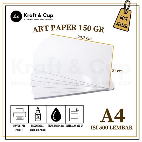 Jual Kertas Art Paper A4 150 gsm / Art Paper A4 150 gr - isi 500 lembar ...
