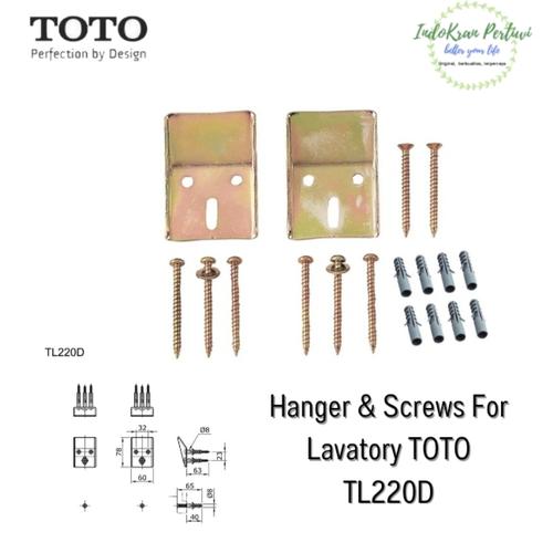 Jual Baut Penggantung Wastafel TOTO TL220D | Hanger and Screws for ...