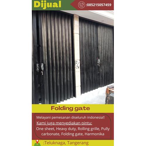 Jual Pintu folding gate jakarta, pintu dengan bahan baja ketebalan 0 ...