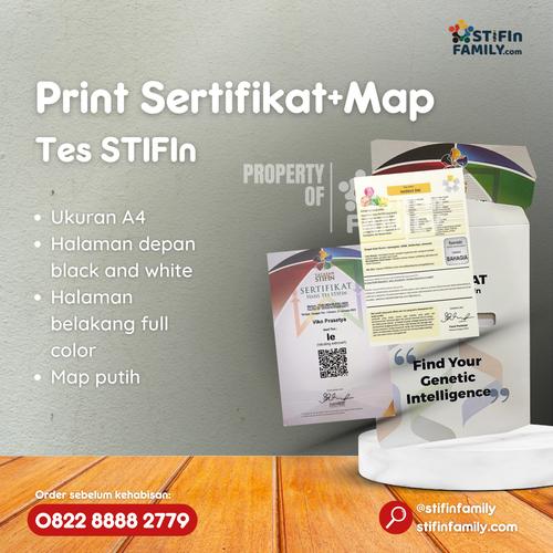 Jual Map+Cetak Blangko Sertifikat Tes STIFIn - Jakarta Timur - Family ...