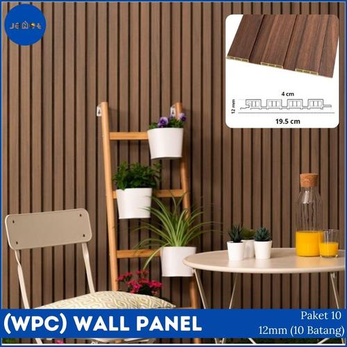 Promo (Paket 10 Batang) WPC wall Panel 12mm Dekorasi Dinding Premium Kayu | Wallpanel Woodpanel ...