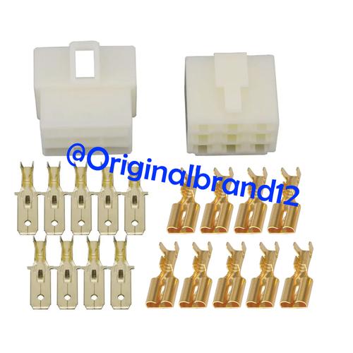 Jual Socket 9 pin Besar + Skun / Soket Motor / Konektor /Kabel Motor ...