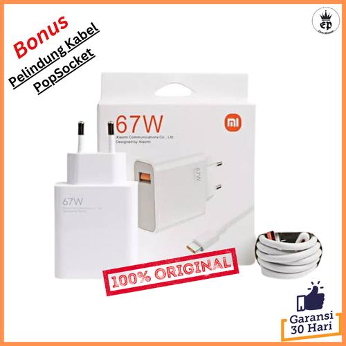 Promo CHARGER XIAOMI 67W FAST CHARGING TURBO CHARGE ORIGINAL 100% 67 ...