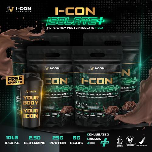 Jual Paket 4 Icon Nutrition Whey Isolate Plus 10 lbs | Nutrisi Fitness ...