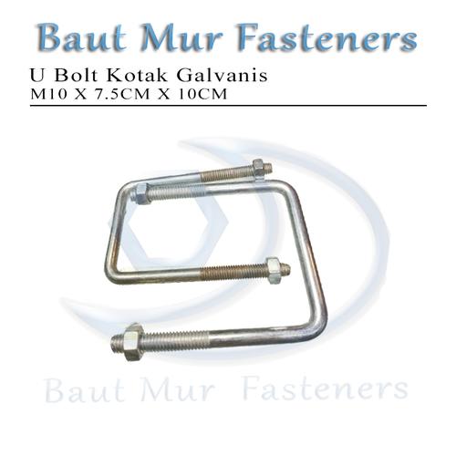 Jual U Bolt Kotak Galvanis M10 X 7.5CM X 10CM - Jakarta Pusat - baut ...
