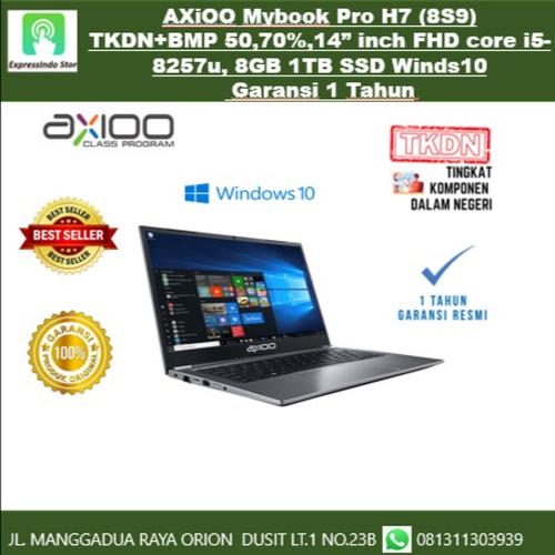 Jual AXiOO Mybook Pro H7 (8S9) TKDN+BMP 50,70%,14” inch FHD core i5-8257u, 8GB 1TB SSD Winds10 ...