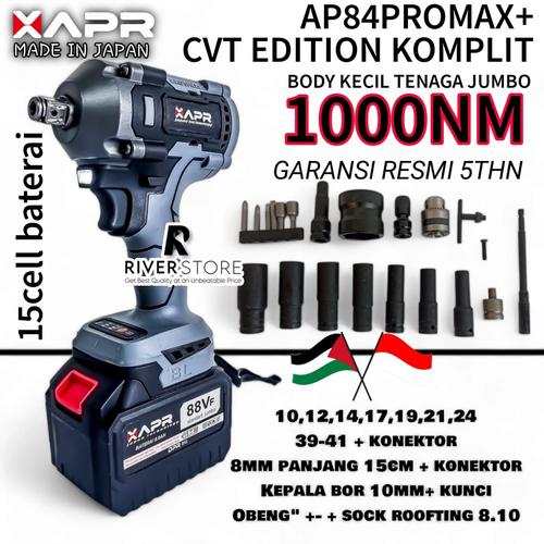Jual Bor Impact Wrench APR AP84 PROMAX Torsi 1000Nm 1Batre Buka Baut ...