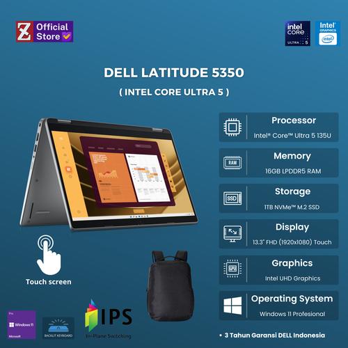 Promo Dell Latitude 5350 2in1 Intel Core Ultra 5-135U 16GB RAM/1TB SSD ...