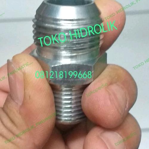 Jual Dobel nepel hidrolik / hydraulic nipple / nepple hidrolik ...