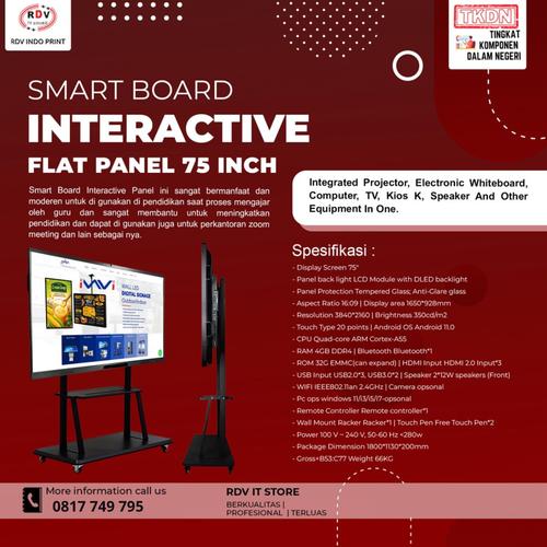 Jual Smartboard Interactive Flat Panel 75 Inch - Kota Bekasi ...