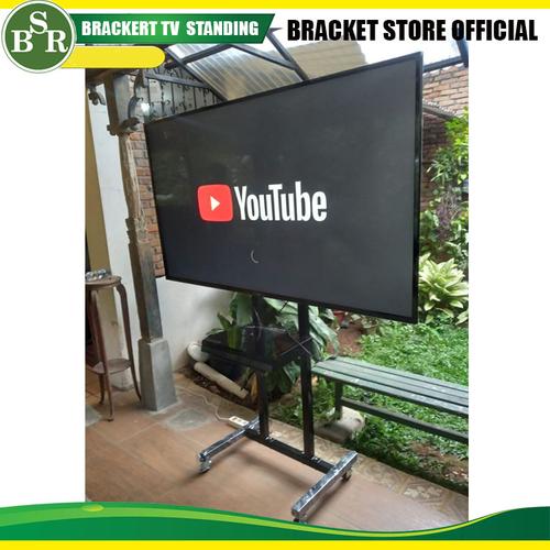 Jual Bracket Standing brecket Stand tv braket stand 75 65 60 55 50 43 ...