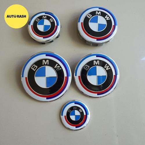 Jual BMW emblem logo Anniversary 50th Jahre kap mesin bagasi velg stir 82mm 74mm 68mm 56mm 46mm ...