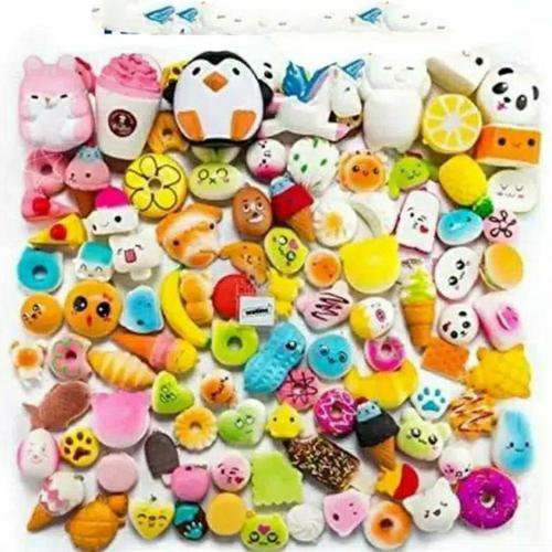 Jual 100pcs squishy murah squishy lucu squishy donat squishy es krim ...