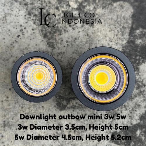 Jual Downlight outbow mini led spot / downlight tempel mini / lampu ...