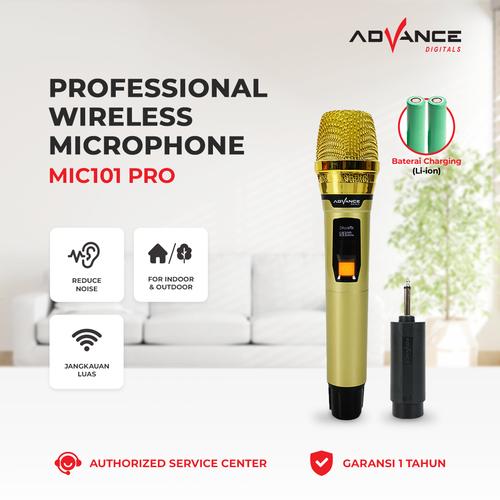 Promo Microphone Advance MIC-101 PRO Profesional Mic Wireless - MIC-101 ...