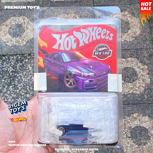 Jual hotwheels rlc nissan skyline gtr r34 bnr34 chameleon ungu biru ...