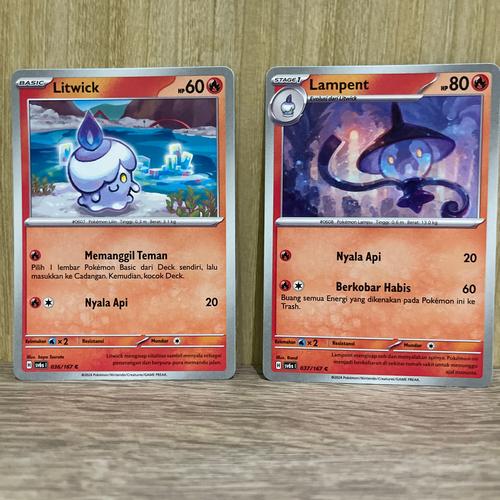 Jual Kartu Pokemon TCG Litwick Lampent sv6s Topeng Transfigurasi ...