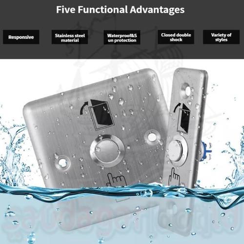 Jual Exit Push Button Stainless / Access Door / Access Control - Kota ...