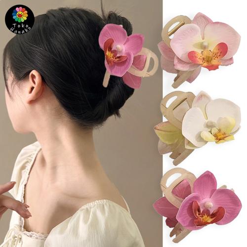 Jual Orchid Hair Claw Hair Clip/ Jepit Rambut Anggrek Murah Lucu ...