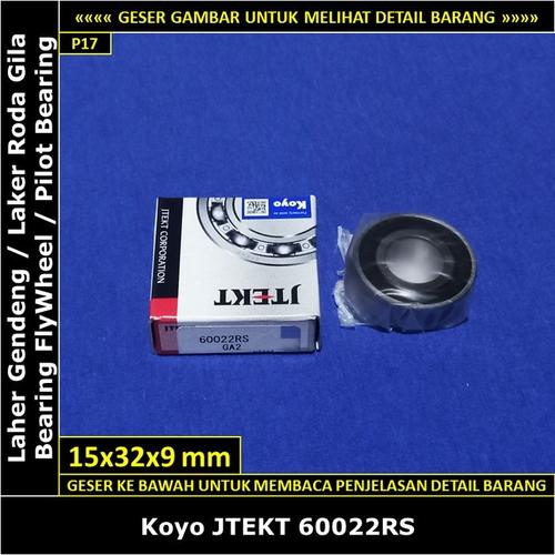 Jual Pilot Bearing Laher Flywheel Honda Civic Genio SR4 1600 cc 1992-1995 Koyo Japan 6002 2RS ...