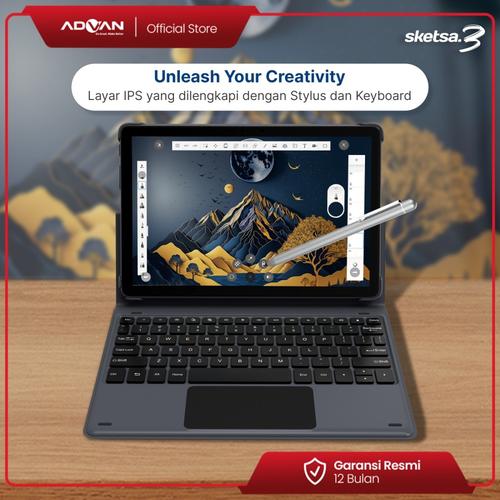 Jual Advan Tab Sketsa 3 10.1” HD IPS 128GB+RAM 6GB Tiger T606 Android ...