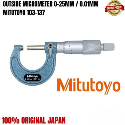 Jual Outside Micrometer, Micrometer Luar, Micrometer Analog MITUTOYO 103-137 Outside Micrometer ...