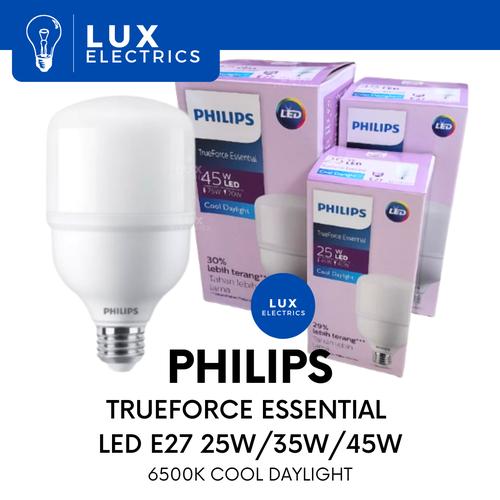 Jual Lampu Bohlam TrueForce Essential LED E27 25/35/45W PHILIPS Cool Daylight 6500K/TForce - 25W ...