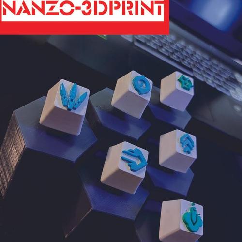 Jual Set Jett Valorant Keycaps Keycap Artisan Key Caps Mechanical ...