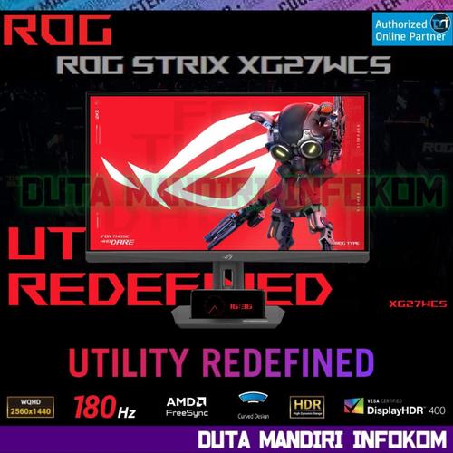 Promo ASUS ROG Strix XG27WCS 27" Inch Curved - QHD Fast VA 180Hz 1ms ...