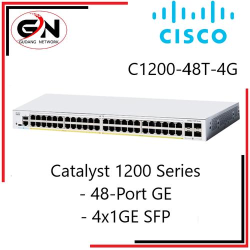 Jual Cisco C1200-48T-4G Smart Switch, Catalyst 1200 Series 48-Port ...
