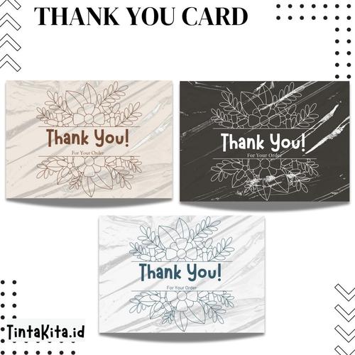 Jual ISI 50 PCS || Thank You Card Custom || Type 5 | TintaKita.id | Art ...