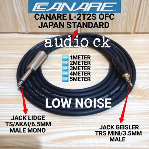 Jual KABEL HP TO AMPLIFIER INSTRUMENT JACK TRS MINI MALE TO TS MALE 1M ...