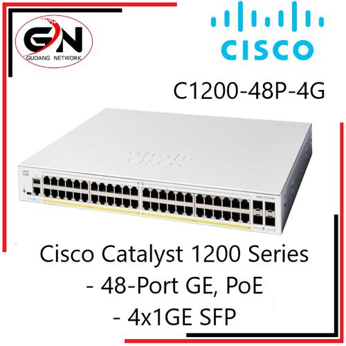 Jual Cisco C1200-48P-4G Smart Switch, Catalyst 1200 Series 48-Port ...