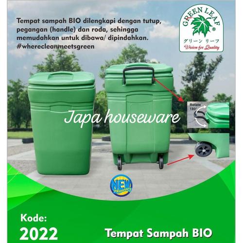 Jual TEMPAT SAMPAH BUKA TUTUP 220 LITER RODA BIO GREEN LEAF 2022 DUSTBIN - Kota Bandung - Japa ...