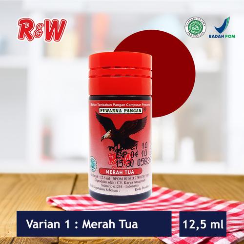 Jual Pewarna Makanan Minuman Kue Rajawali R&W RW 12,5 ml - Merah Tua ...