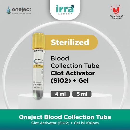 Jual ONEJECT Blood Collection Tube Clot Activator + Gel (Tabung Darah ...