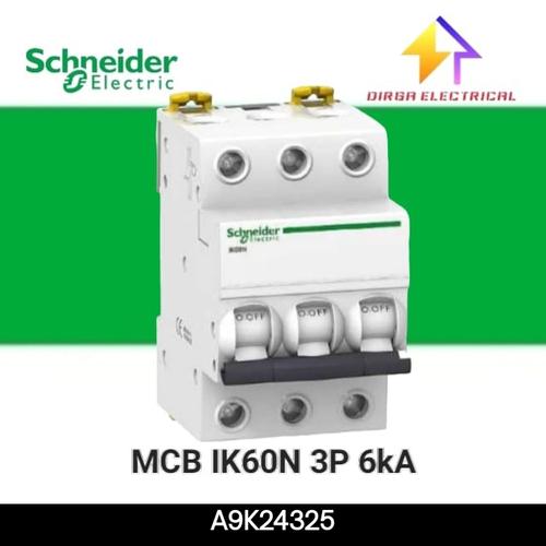 Jual MCB IK60N C25 25A A9K24325 3P 6kA 3PHASE KURVA C SNI SCHNEIDER ORIGINAL - Jakarta Pusat ...