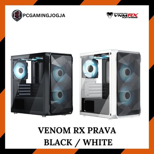 Jual CASING VENOM RX PRAVA BLACK / WHITE FREE 2 FAN - Hitam - Kab ...