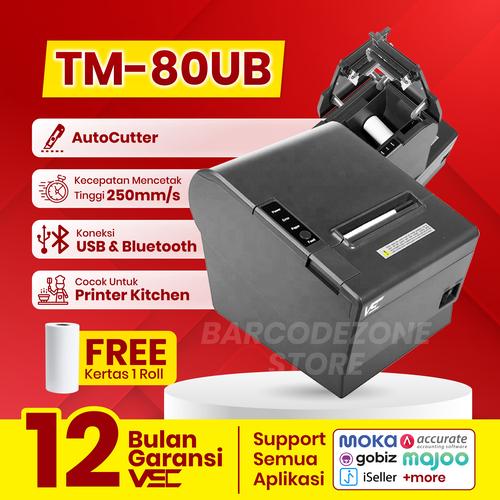 Jual Printer Thermal VSC TM-80UB (USB Bluetooth) 80mm Android IOS ...