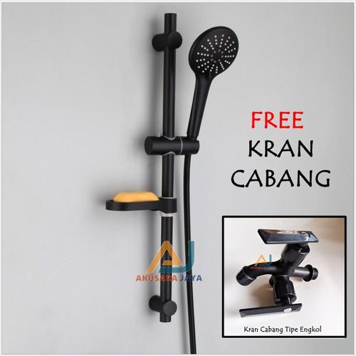 Jual Shower Mandi Tiang / Shower Tiang SET - Hand Shower Tiang / BLACK ...
